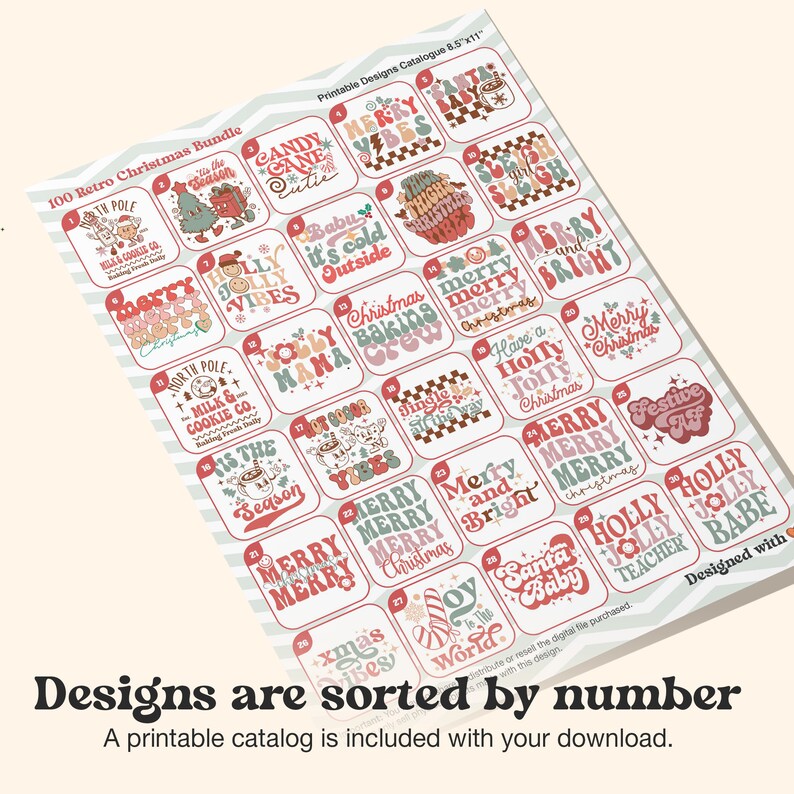 Retro Christmas SVG Bundle Groovy Christmas Svg Christmas - Etsy