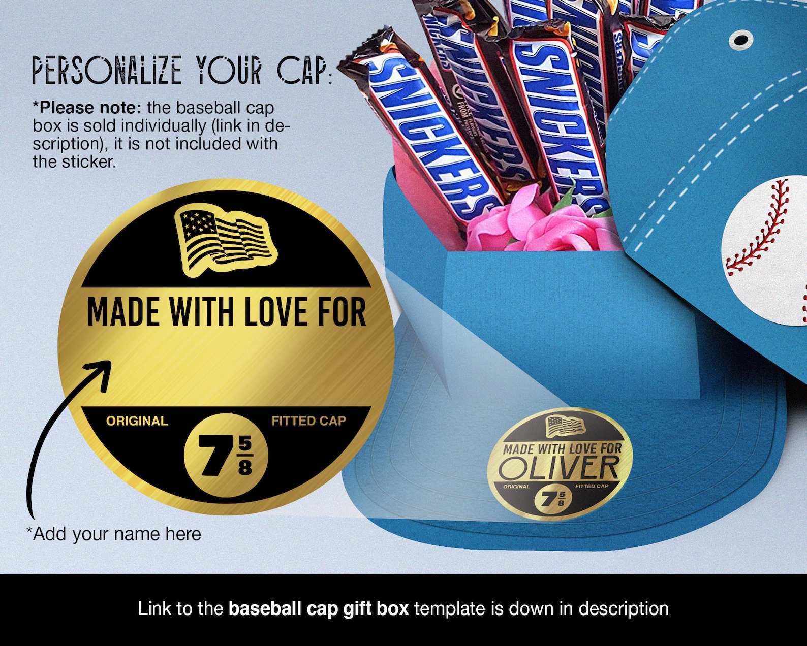 Baseball cap tag svg baseball sticker svg template pdf | Etsy