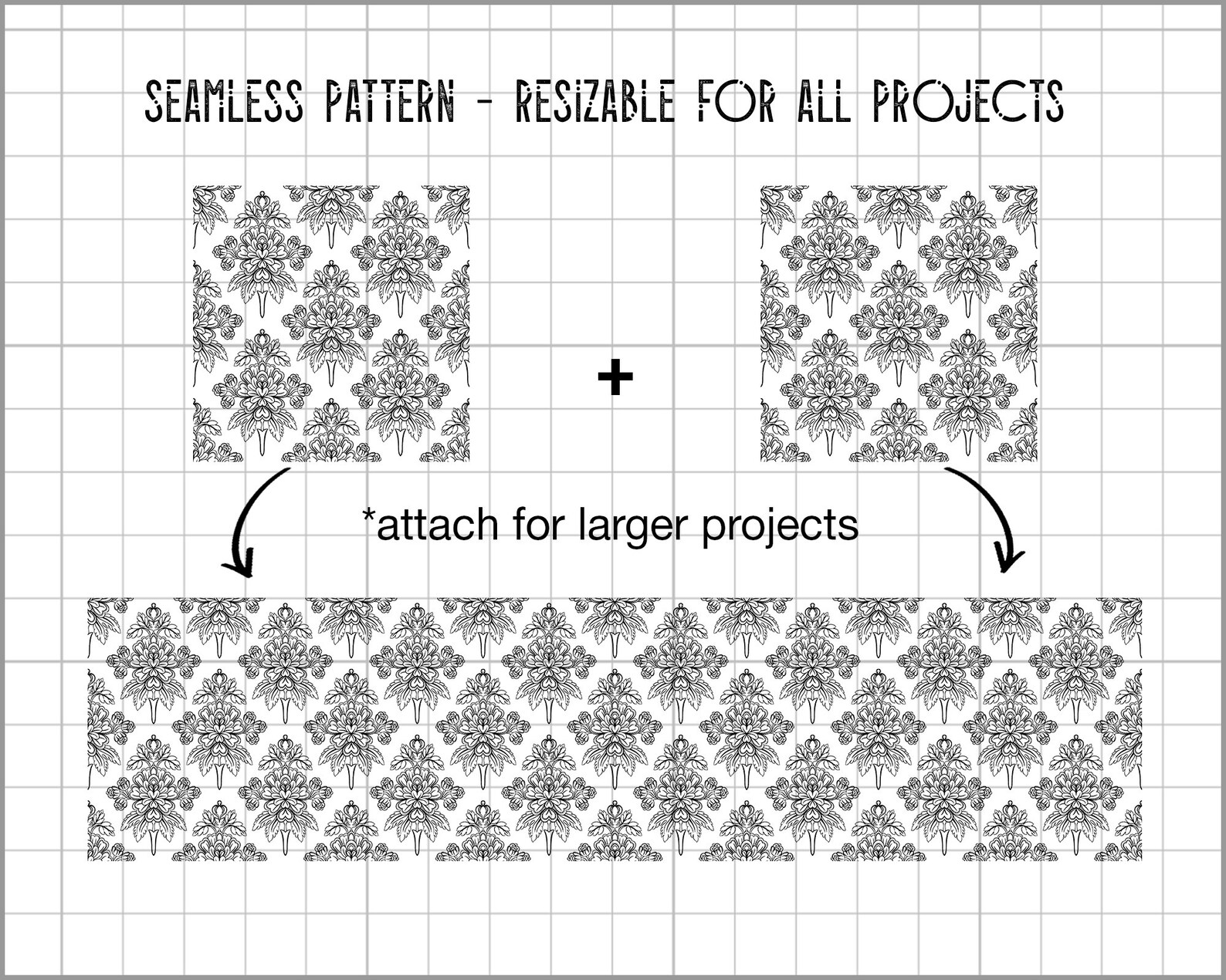 Western Seamless Pattern Svg Tooled Leather Svg Tool Leather | Etsy