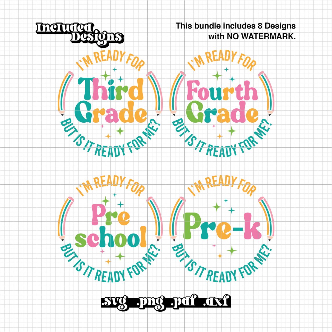 Back to School Svg Bundle, I'm Ready for School, School Svg T-shirt ...