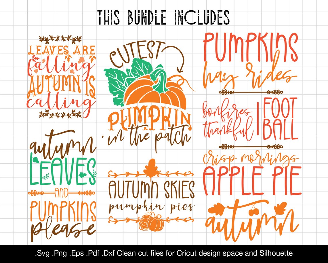 Fall SVG Fall SVG Bundle Fall Svg for Shirts Autumn Svg - Etsy