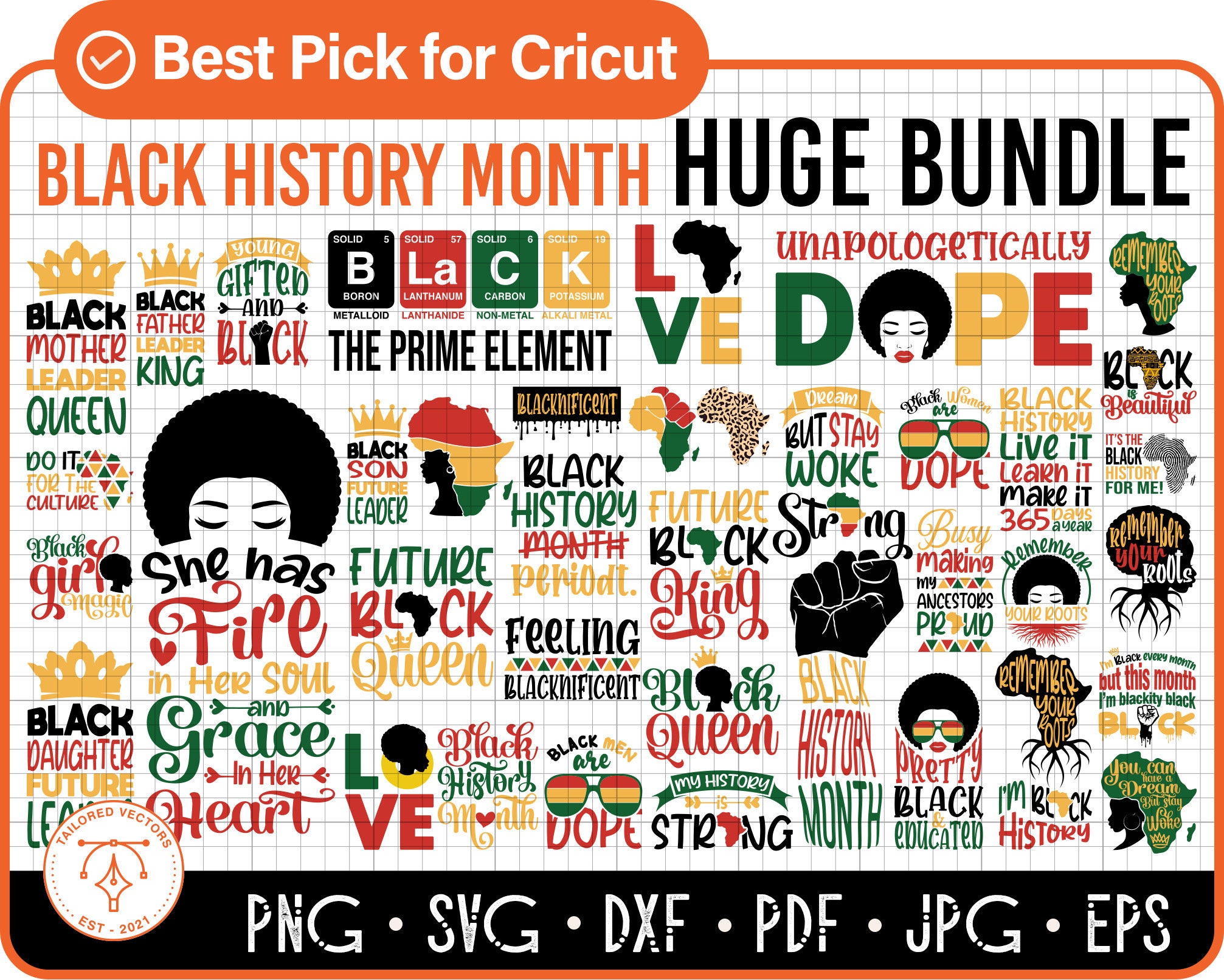 Black History Month Svg Bundle Bhm Svg Bundle African Etsy