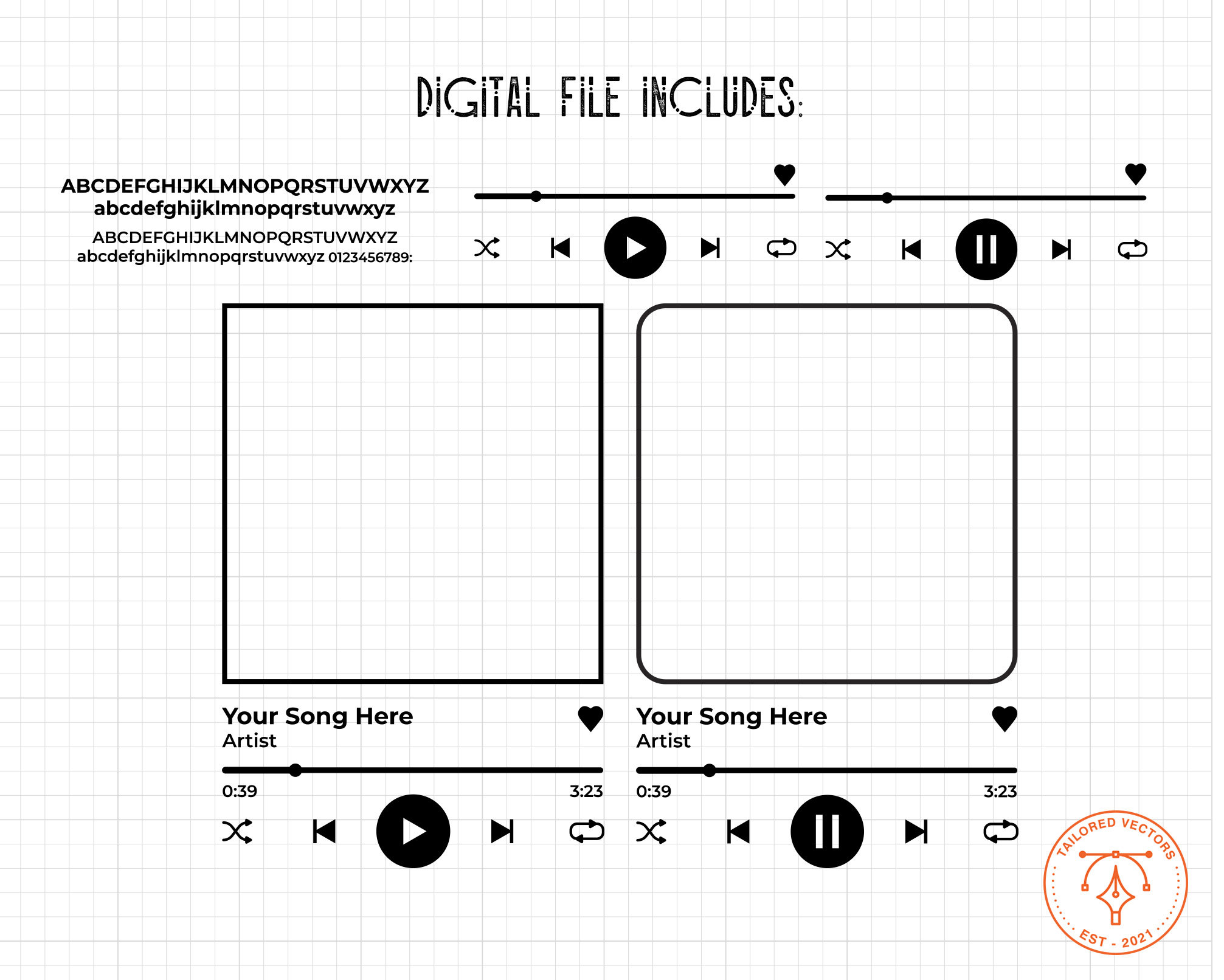 Music Player Svg Music Glass Artwork Svg Song Cover Svg - Etsy