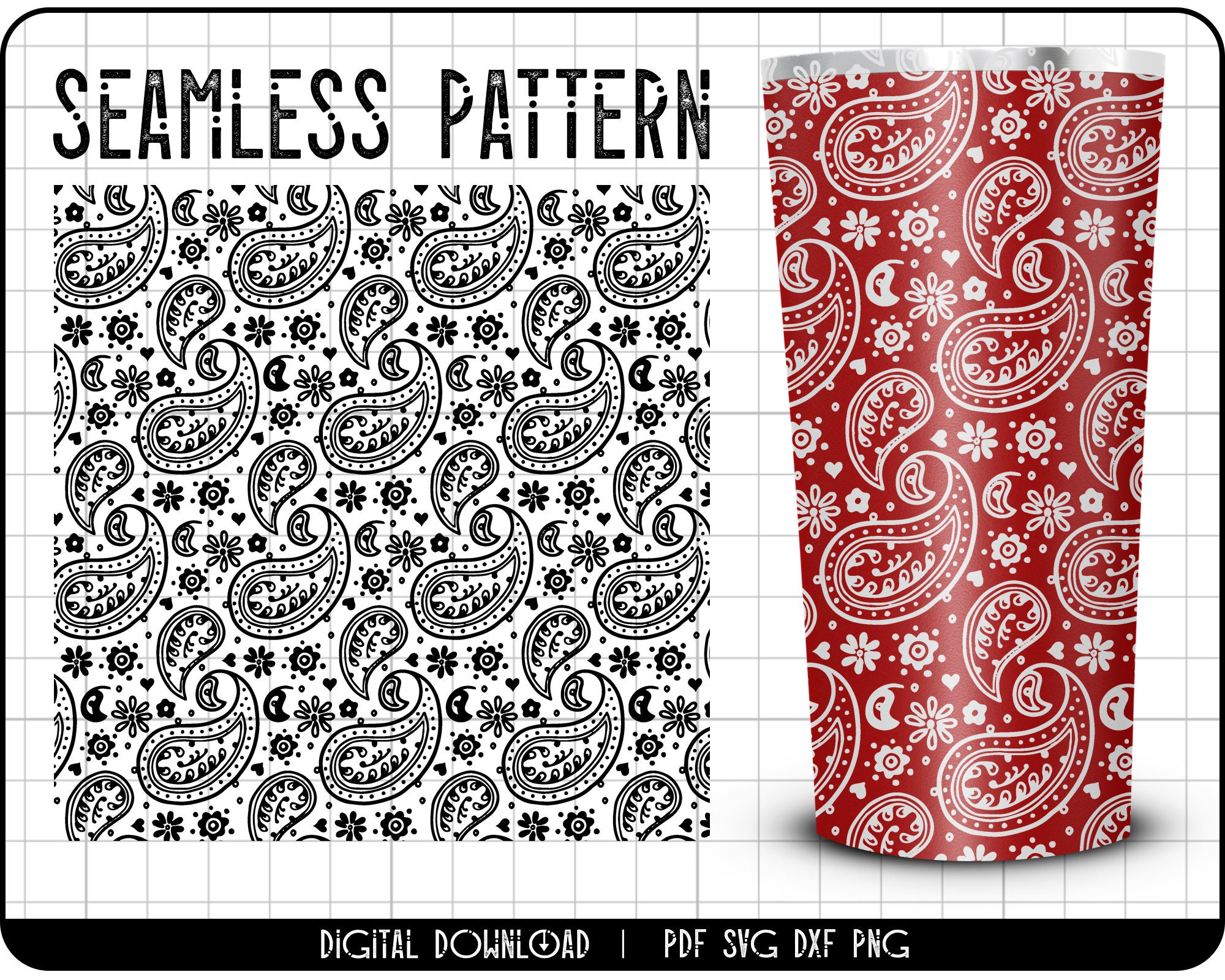 Bandana Pattern Svg Bandana Pattern Png Western Pattern Svg - Etsy