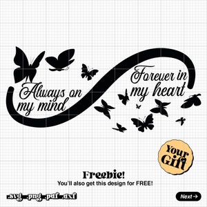 Forever in Our Hearts Svg, Png,heart Frame, Memorial Svg, Rest in Peace ...