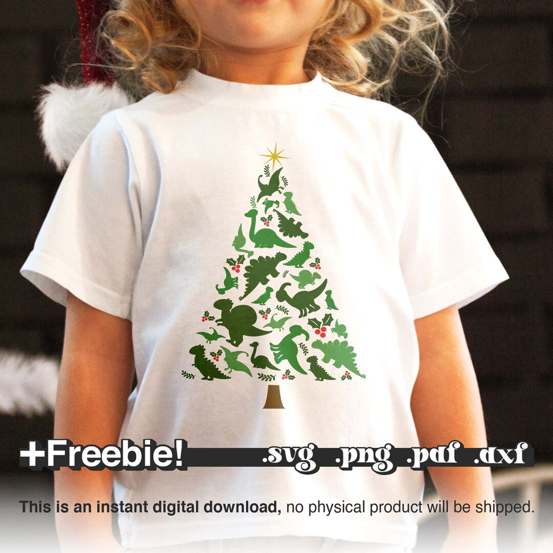 Christmas Dinosaur Tree Svg Png, Christmas Tree Svg, Christmas Shirt ...