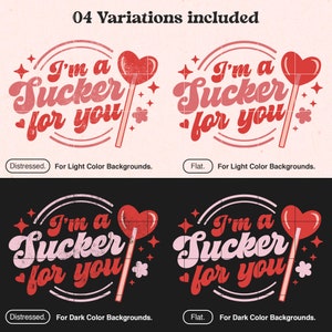 I'm A Sucker for You Png, Retro Valentine Png, Funny Valentine Png ...