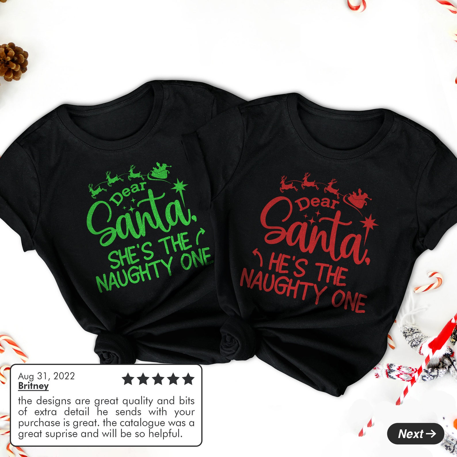 Dear Santa Christmas Svg Bundle, Matching Shirts Svg, Christmas Svg ...