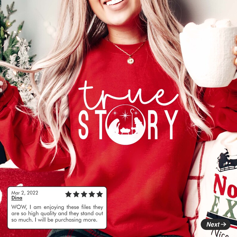 True Story SVG PNG PDF Nativity Scene Svg True Story - Etsy
