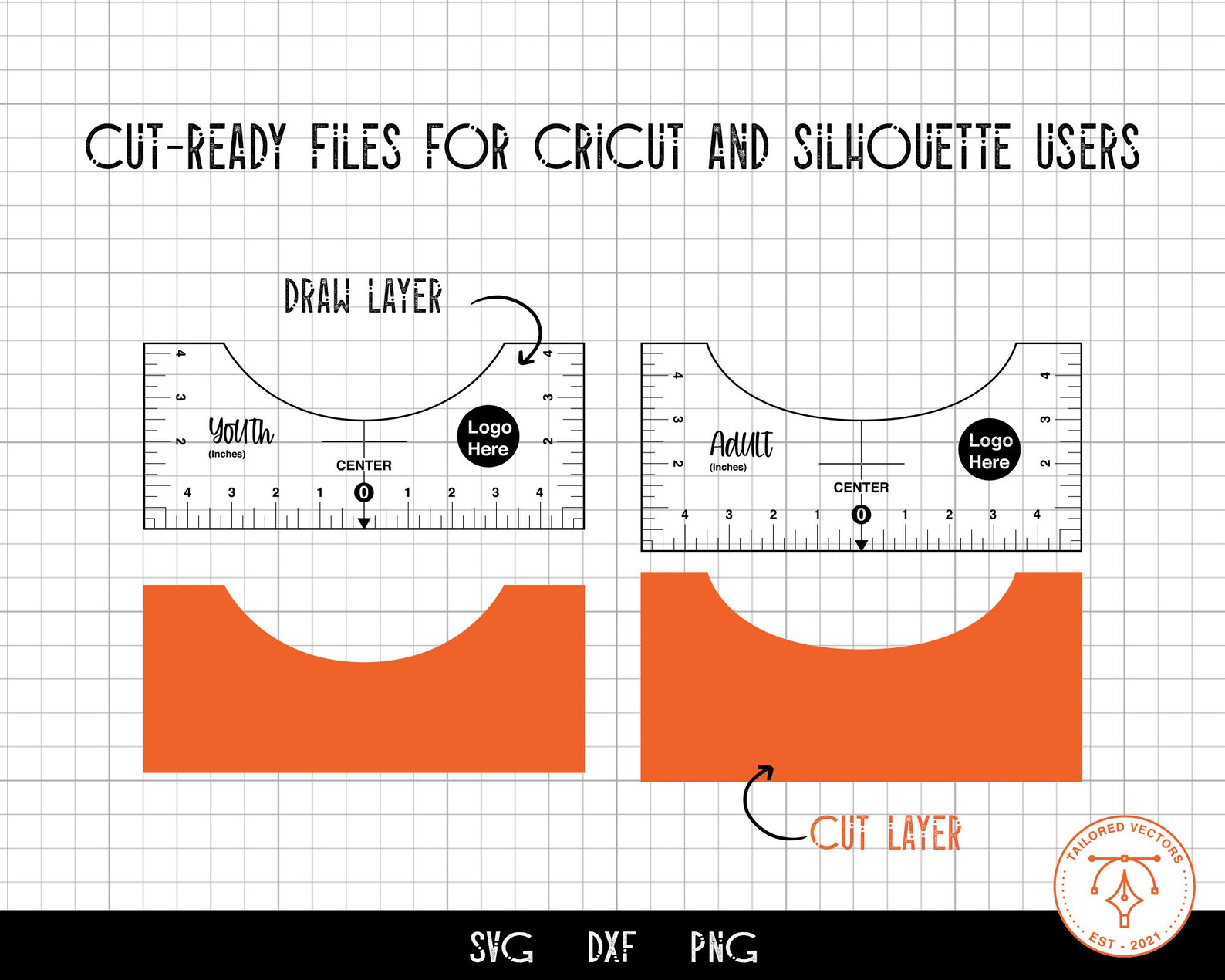 Tshirt Ruler Svg Bundle, Tshirt Alignment Tool Printable, Design ...