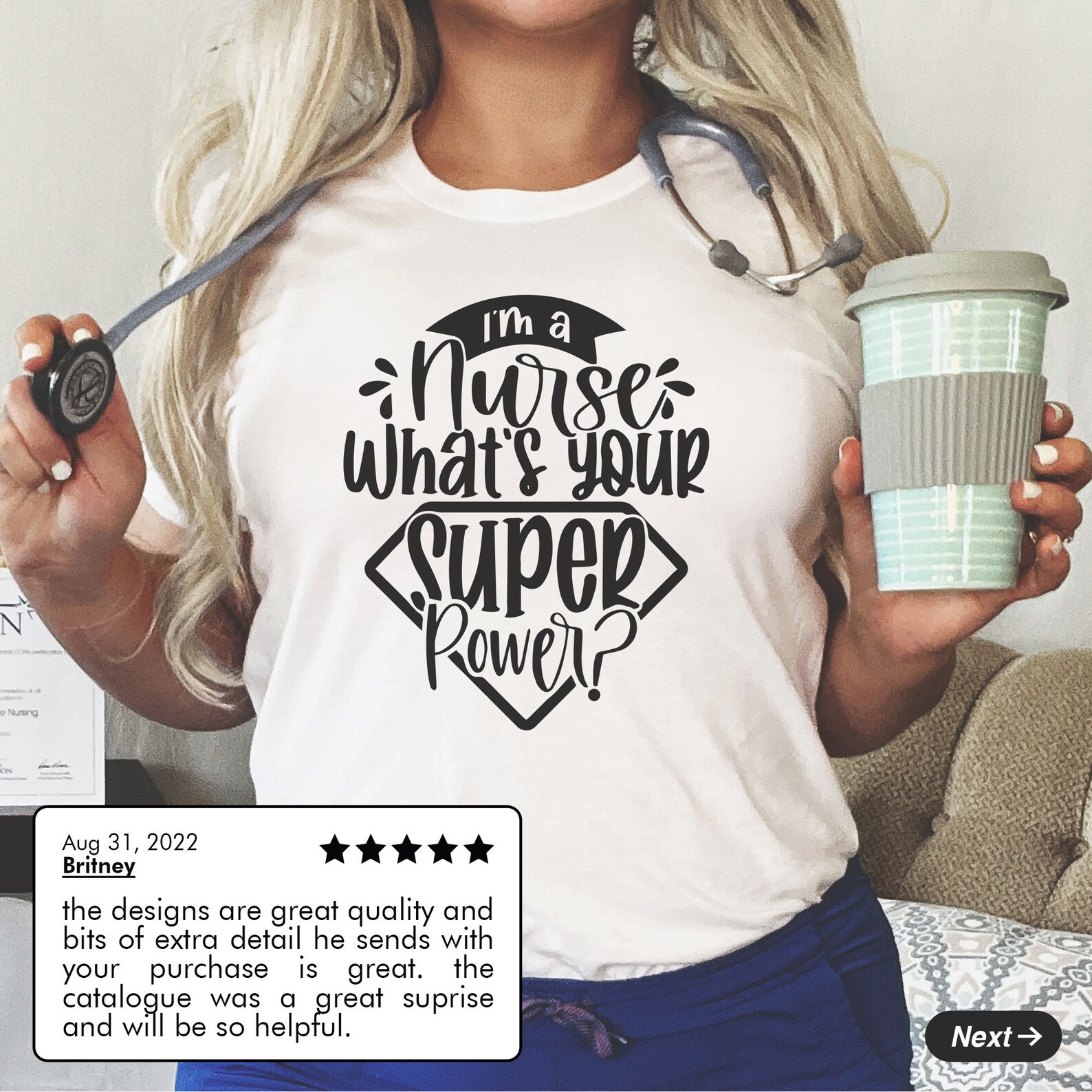 Nurse Svg, I'M A Nurse What's Your Super Power, Rn Svg, Nurse Png ...