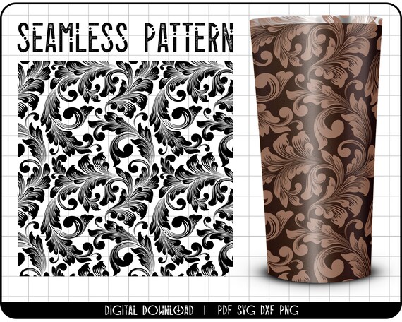 Tooled Leather Svg Floral Pattern Svg Western Pattern - Etsy Finland