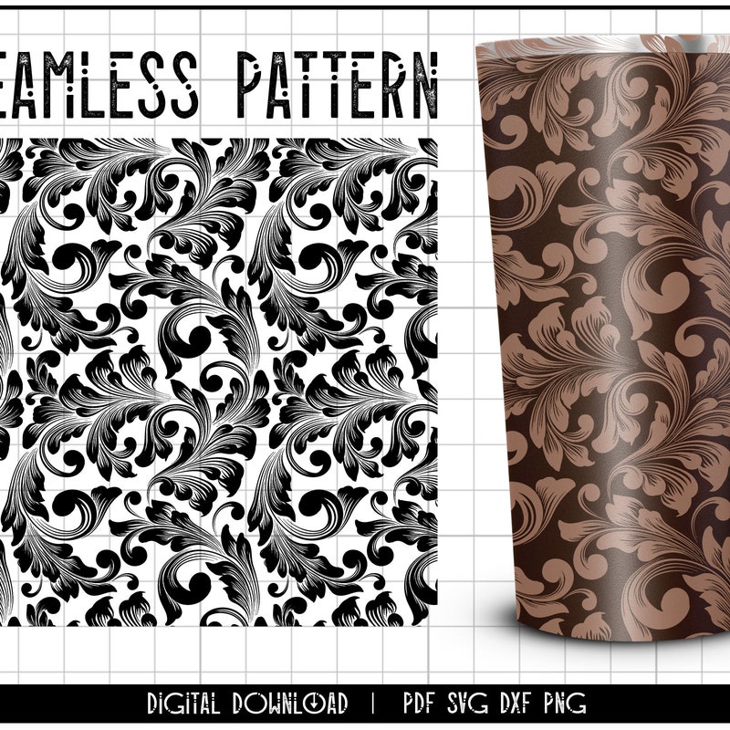 Floral Pattern Svg - Etsy