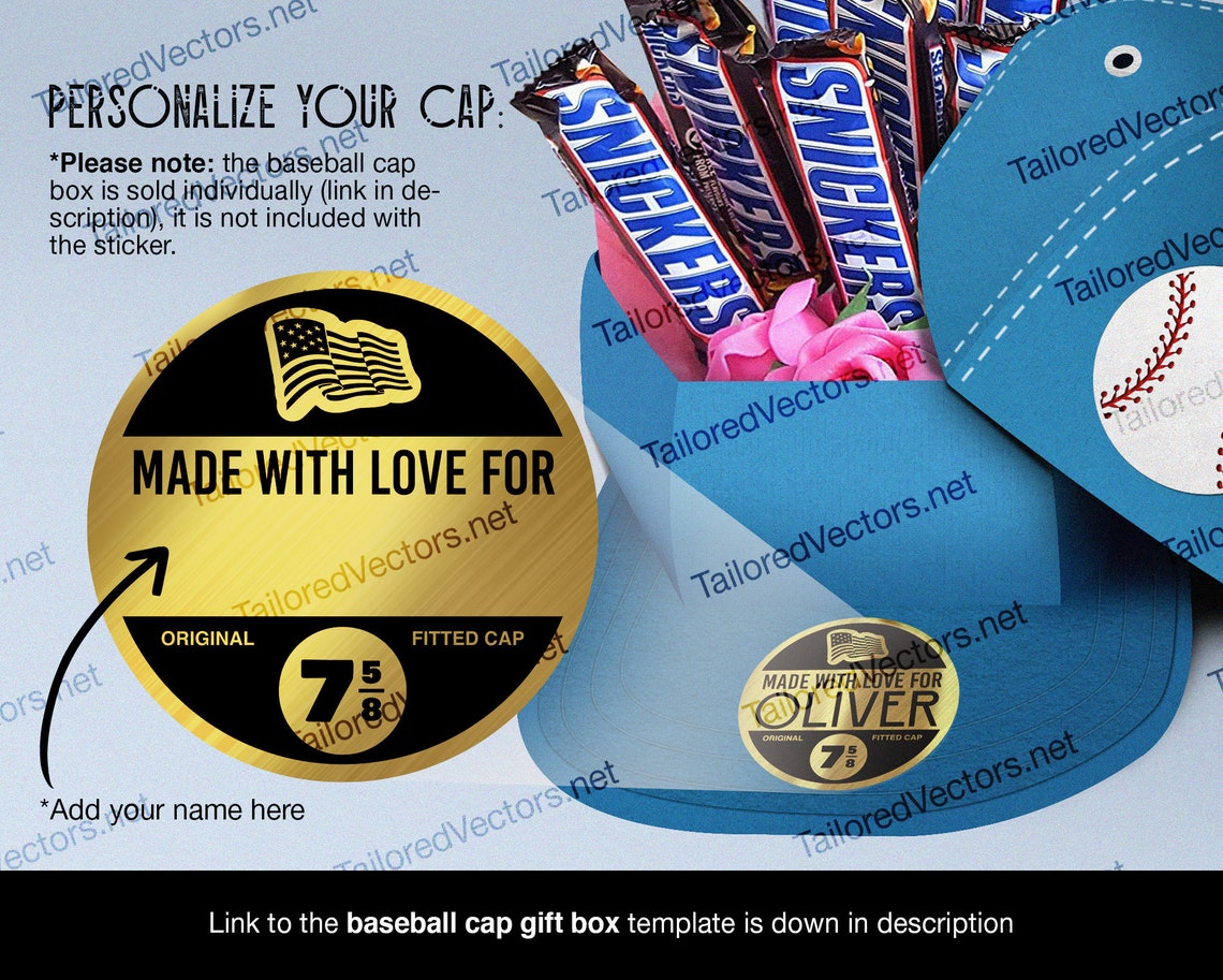 Baseball Cap Tag Svg Baseball Sticker Svg Template Pdf - Etsy