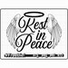 Rest in Peace Svg, Png,angel Wings, Memorial Svg, Rest in Peace Svg, in ...