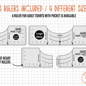 Tshirt Ruler Svg Bundle, Tshirt Alignment Tool Svg, Centering Tool ...