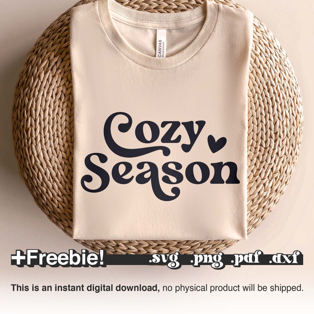 Cozy Season Svg Png Sublimation & Cut File, Christmas Vibes Svg, Merry ...