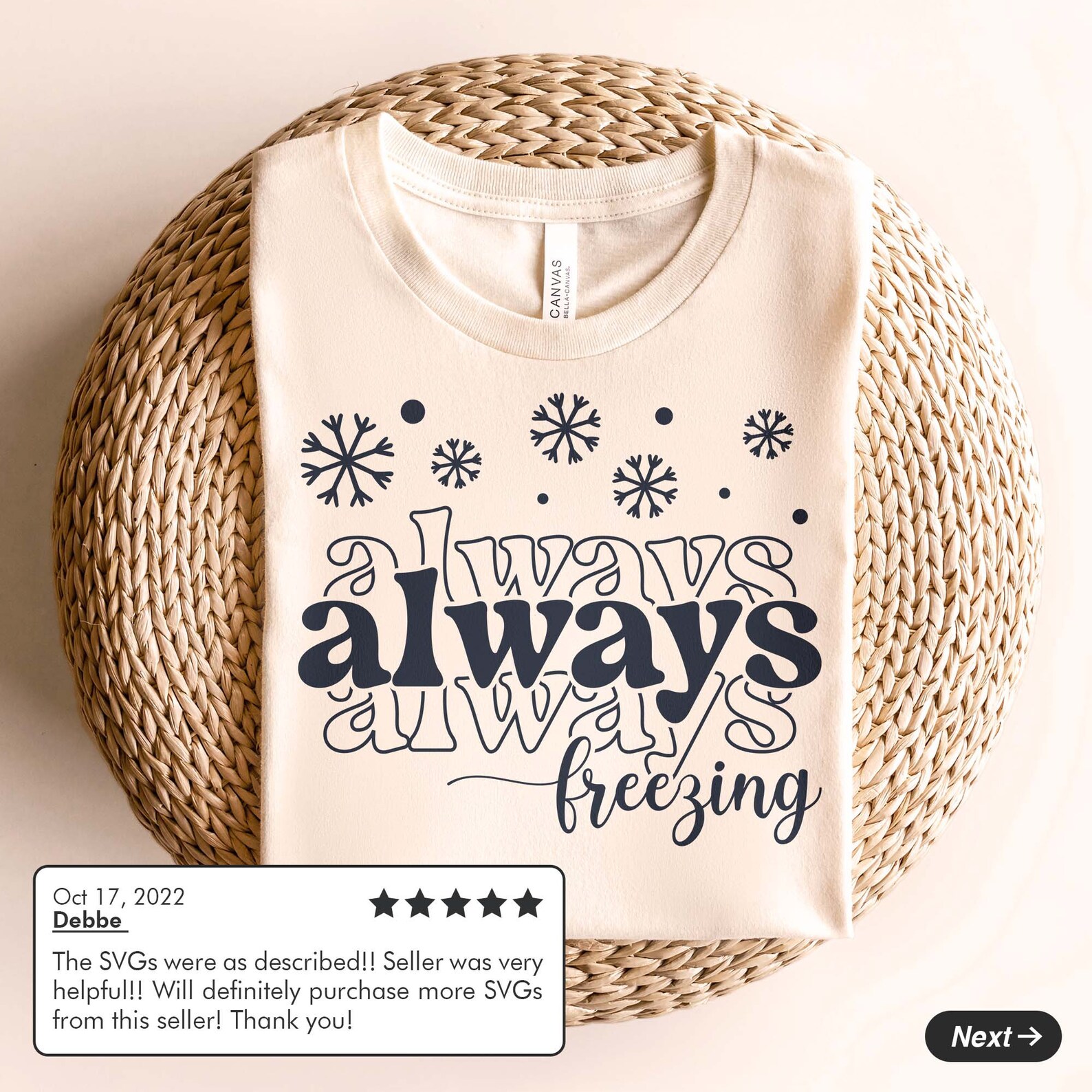 Always Freezing Svg Png Pdf Christmas Svg Winter Vibes Svg - Etsy