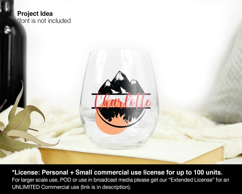 Mountain Split Monogram Svg Bundle Mountain Svg Mountains - Etsy