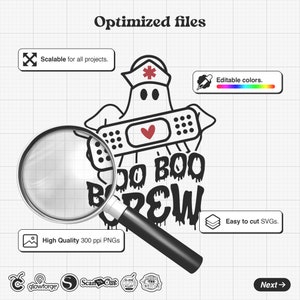 Nurse Svg, Boo Boo Crew Nurse Svg, Funny Halloween Svg, Nursing Spooky ...