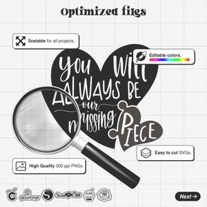 You Will Always Be Our Missing Piece Svg, Png,memorial Svg, Rest in ...