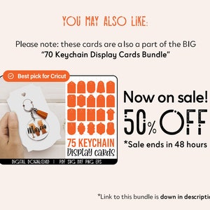 30 Keyring Display Card Svg Bundle, Keyring Display Card Template ...