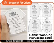 Editable Printable Clothing Care Cards, Washing Instructions Card ...