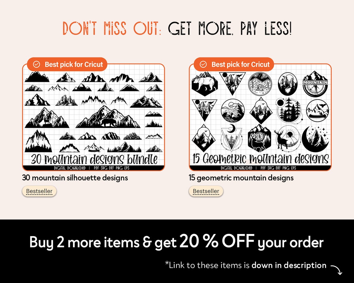 Mountain Split Monogram Svg Bundle Mountain Svg Mountains - Etsy