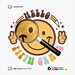 Hello Fifth Grade SVG Back to School Retro Smiley Face - Etsy