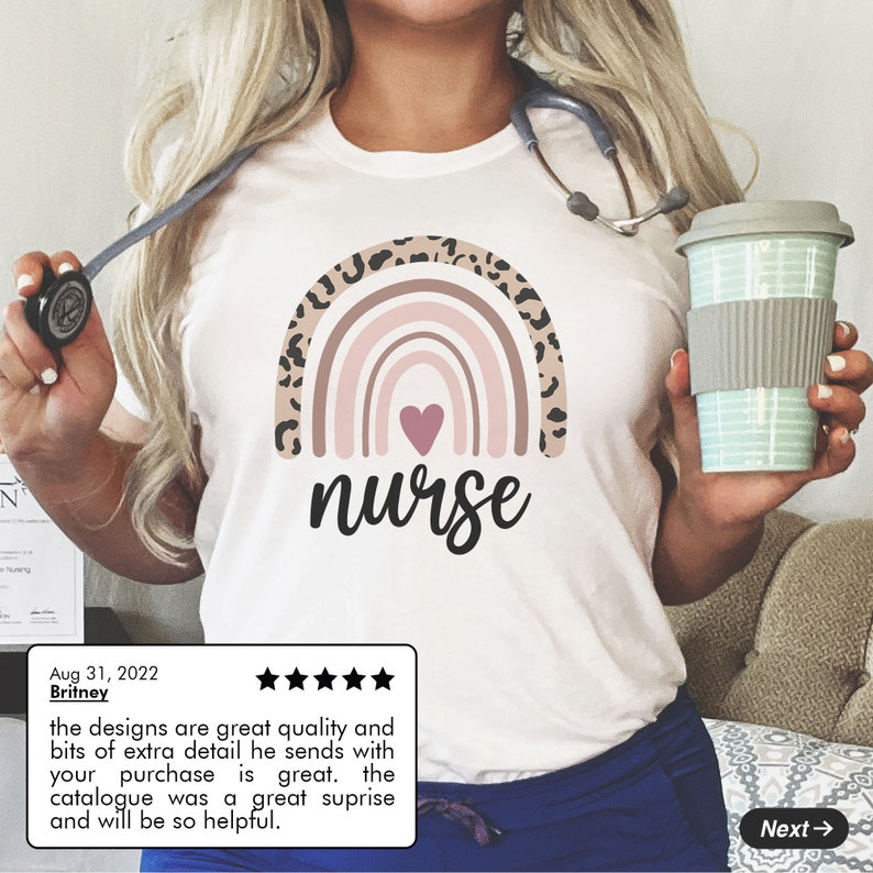 Nurse Svg Rainbow Nurse Shirt Svg Leopard Print Svg Rn Svg - Etsy
