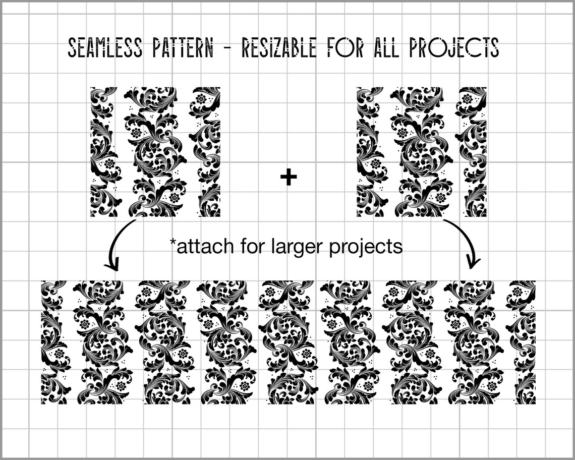 Western Tooled Leather Svg Seamless Pattern Svg Seamless - Etsy