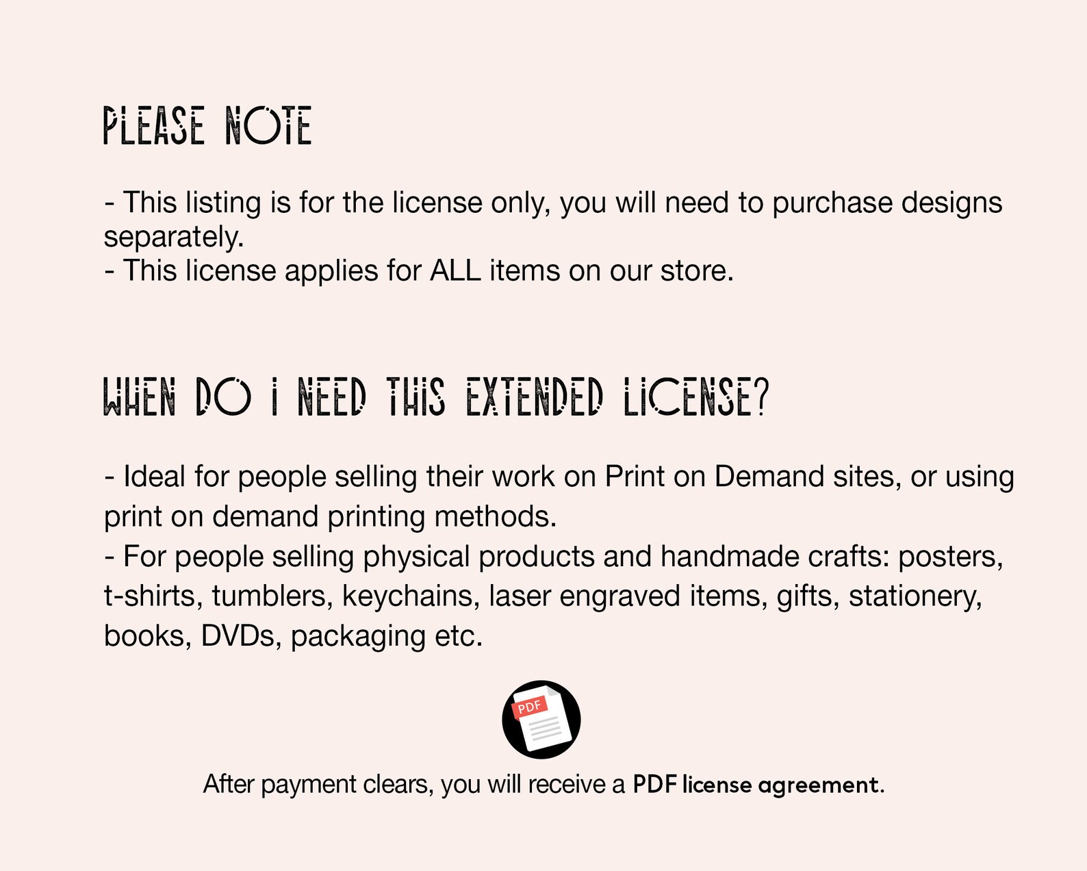 Unlimited Commercial Use License - Applies to ALL Store Items ...
