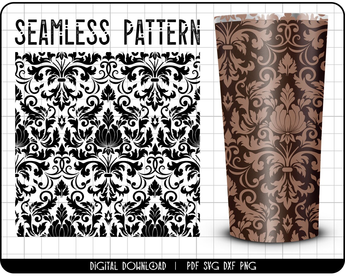 Seamless Pattern Svg Tooled Leather Svg Tool Leather Svg - Etsy