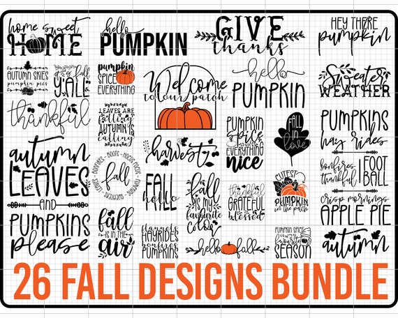 Boho Fall SVG Bundle Autumn Svg Thanksgiving Svg Fall Svg - Etsy