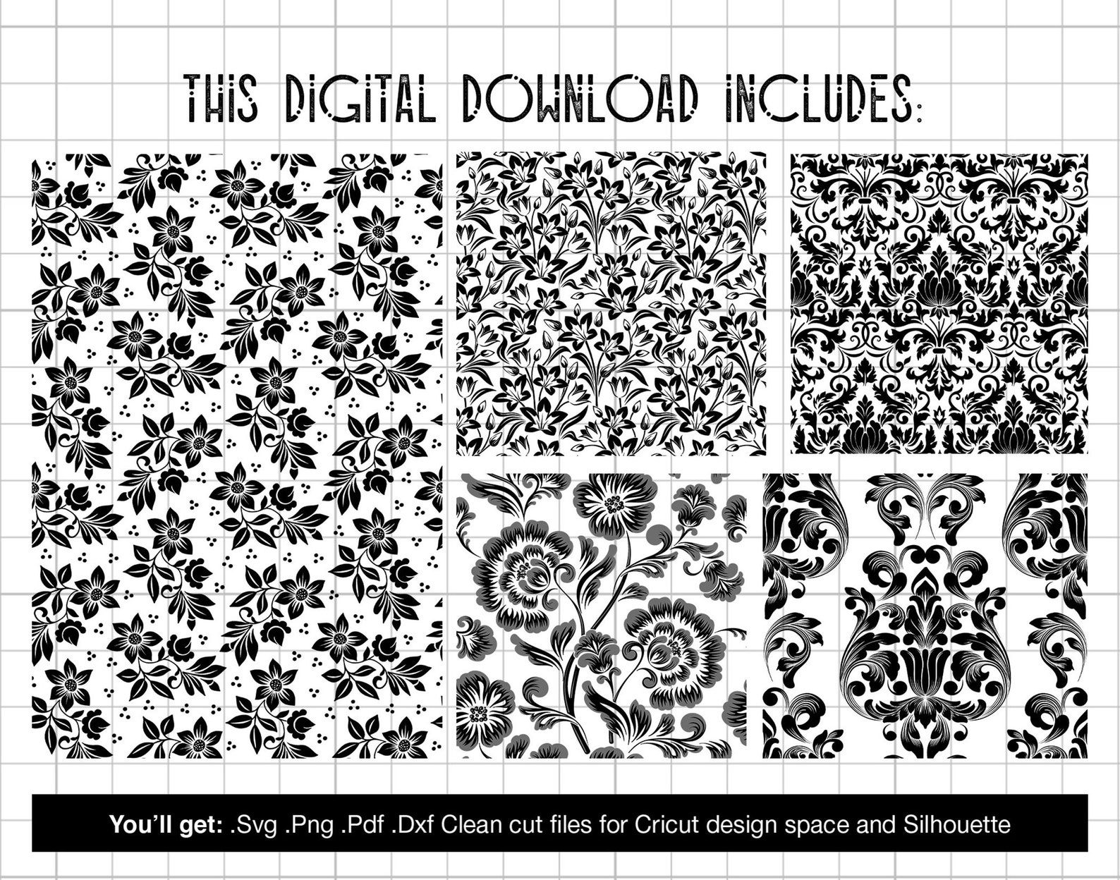15 Seamless Patterns SVG Bundle Tooled Leather Svg Seamless - Etsy