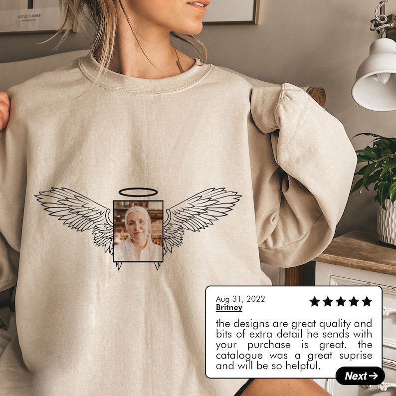 Angel Wings Frame SVG Pngmemorial Svg Rest in Peace Svg in - Etsy