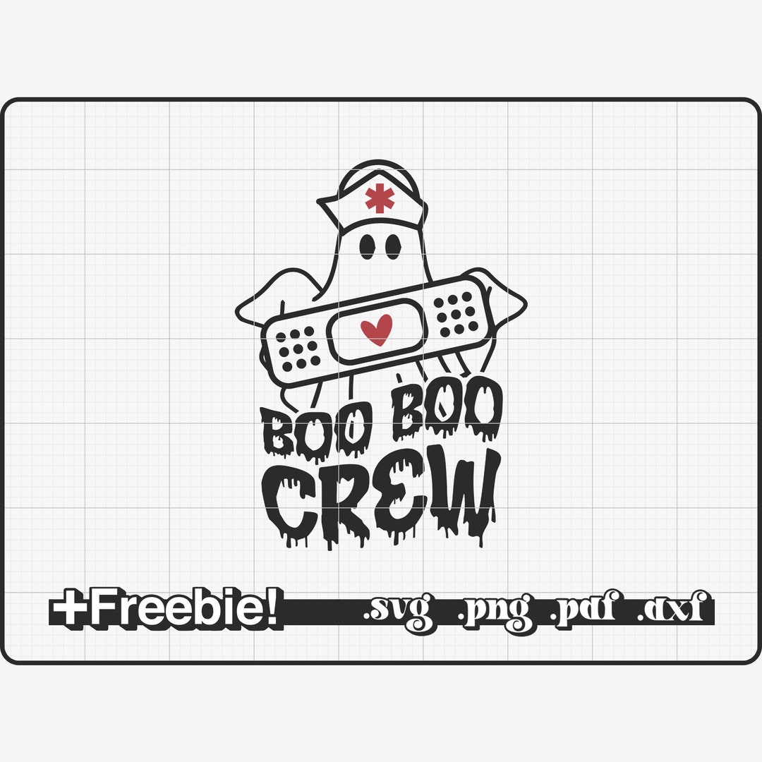 Nurse Svg, Boo Boo Crew Nurse Svg, Funny Halloween Svg, Nursing Spooky ...