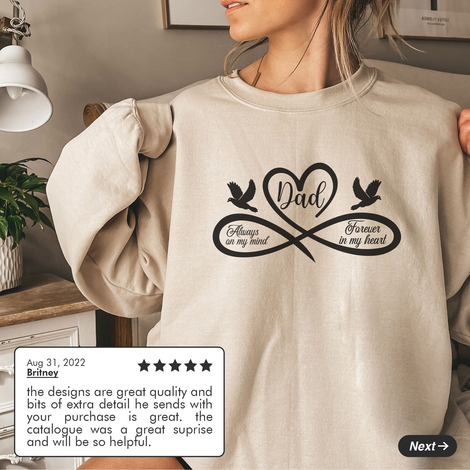 Dad Memorial Svg, Png,always in My Mind Forever in My Heart SVG, Png ...