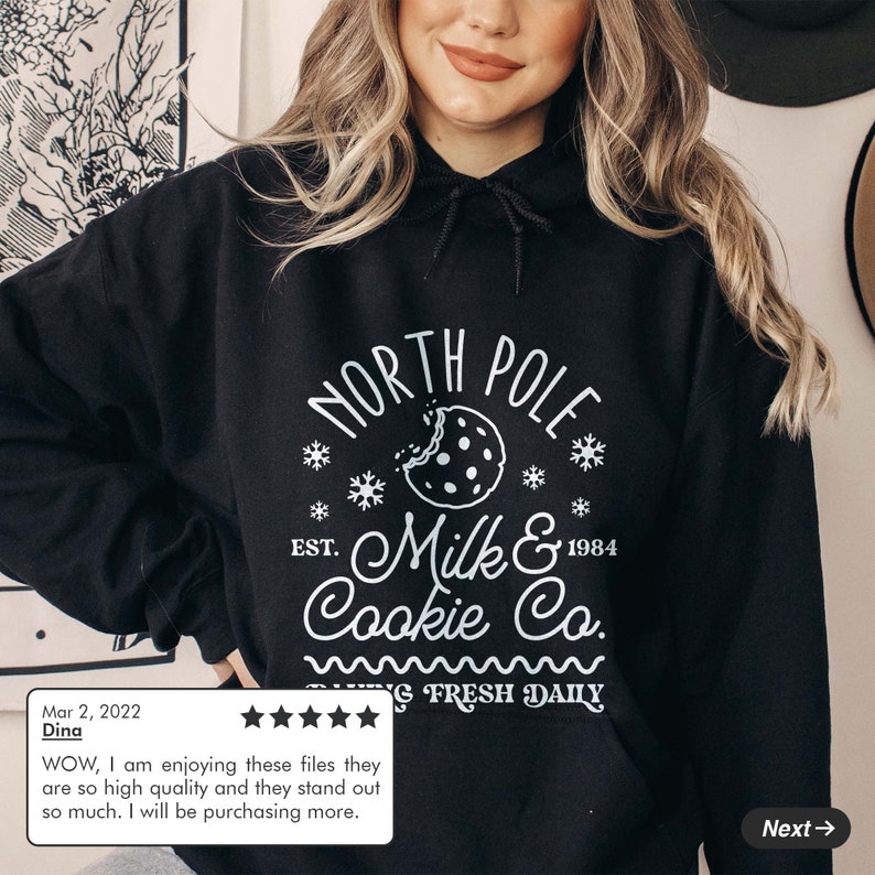 North Pole Svg Png Milk and Cookie Co Santa Claus Svg - Etsy