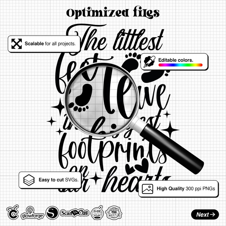 The Little Feet Leave the Biggest Footprints on Our Hearts - Etsy