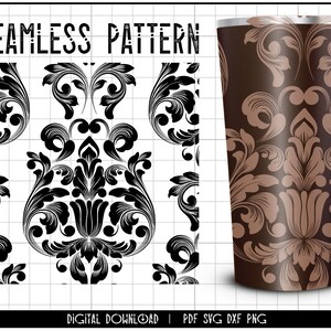Western Seamless Pattern Svg, Tooled Leather Svg, Tool Leather Svg ...