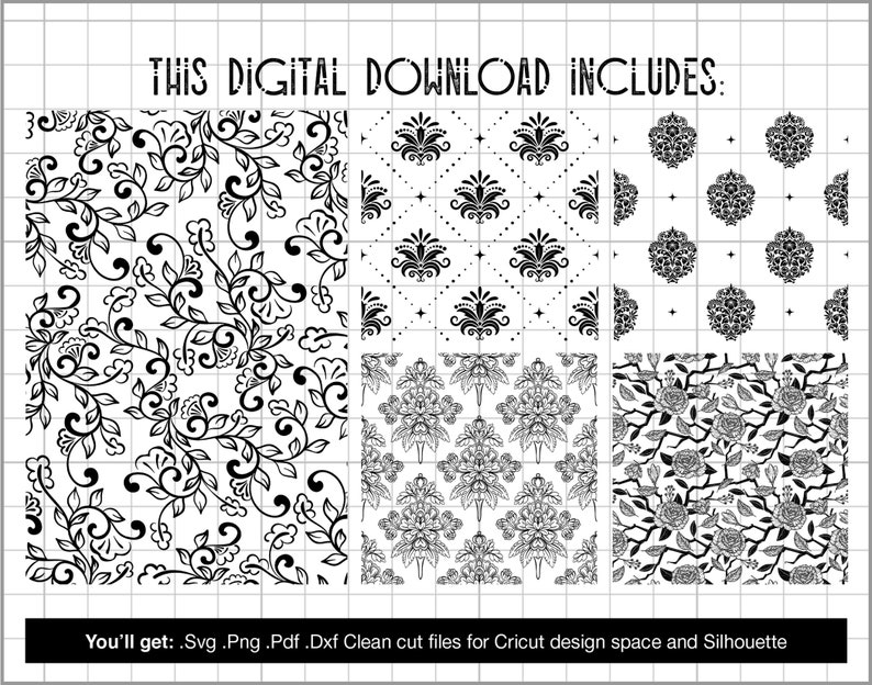 15 Seamless Patterns SVG Bundle Tooled Leather Svg Seamless - Etsy