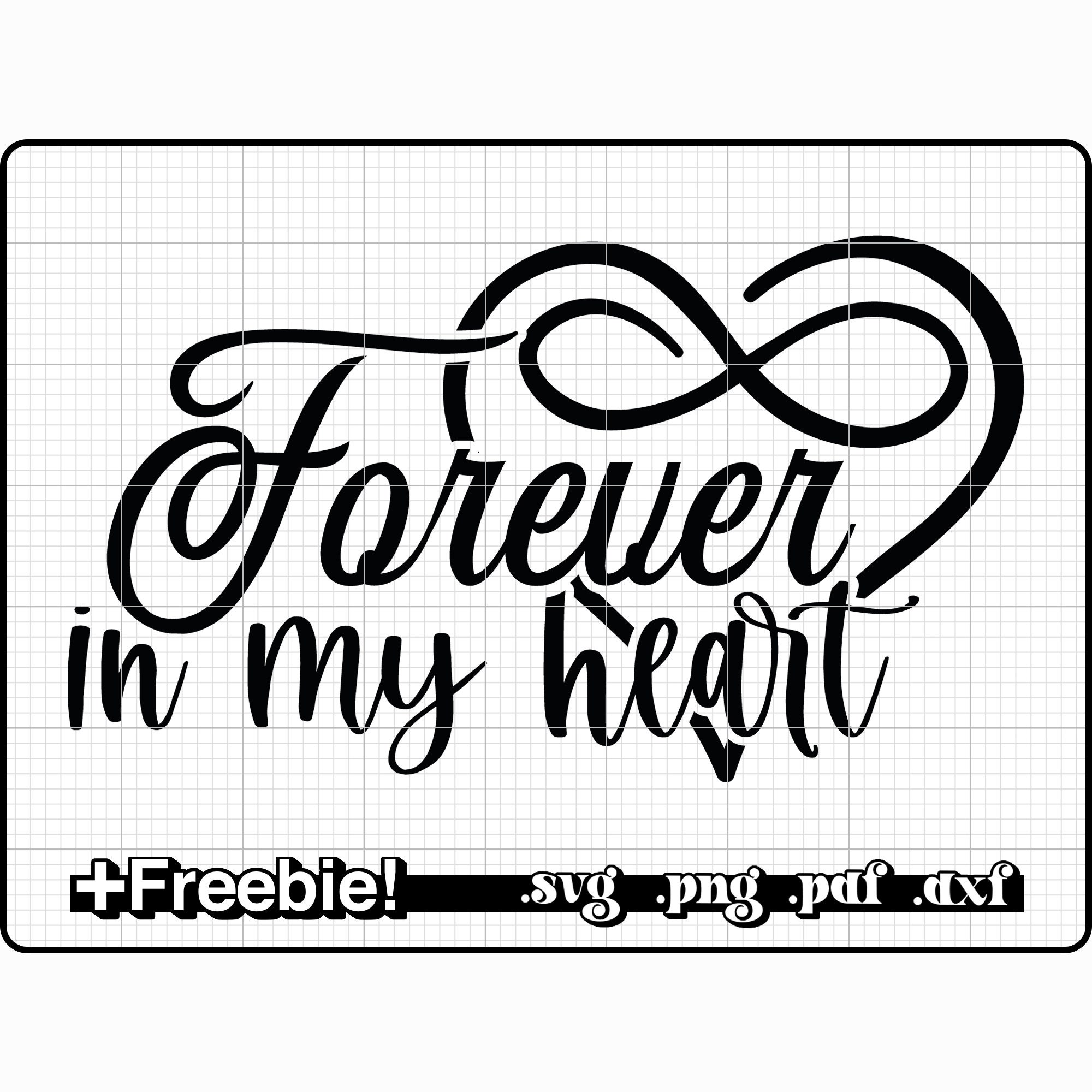 Forever in My Heart SVG, Png,memorial Svg, Rest in Peace Svg, in Memory ...
