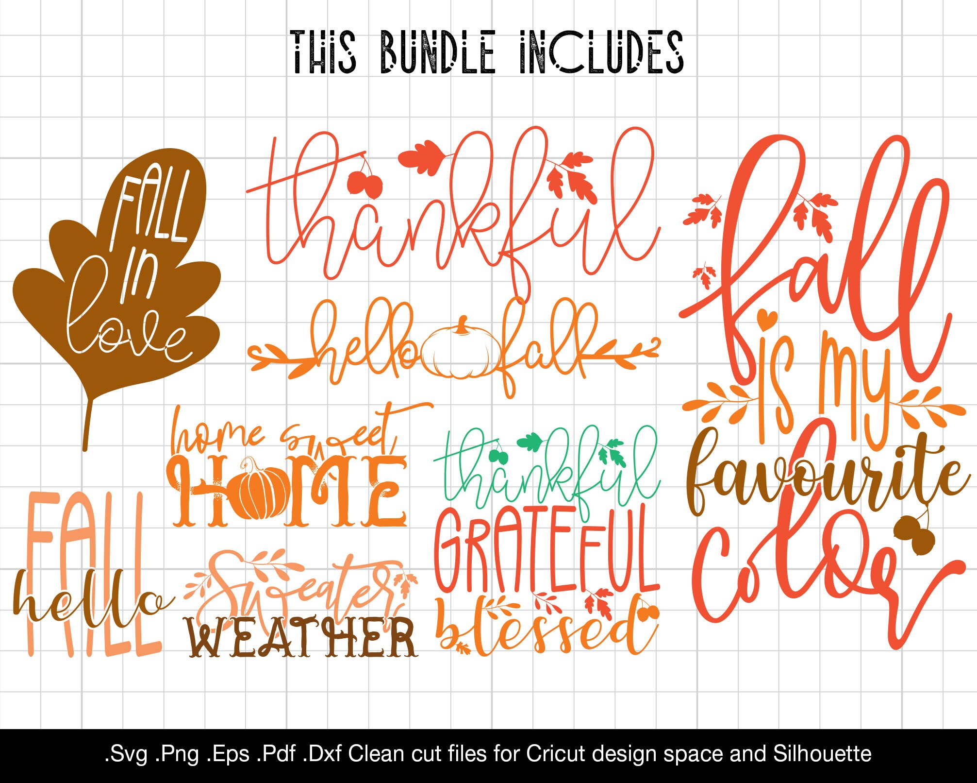 Fall SVG Fall SVG Bundle Fall Svg for Shirts Autumn Svg - Etsy