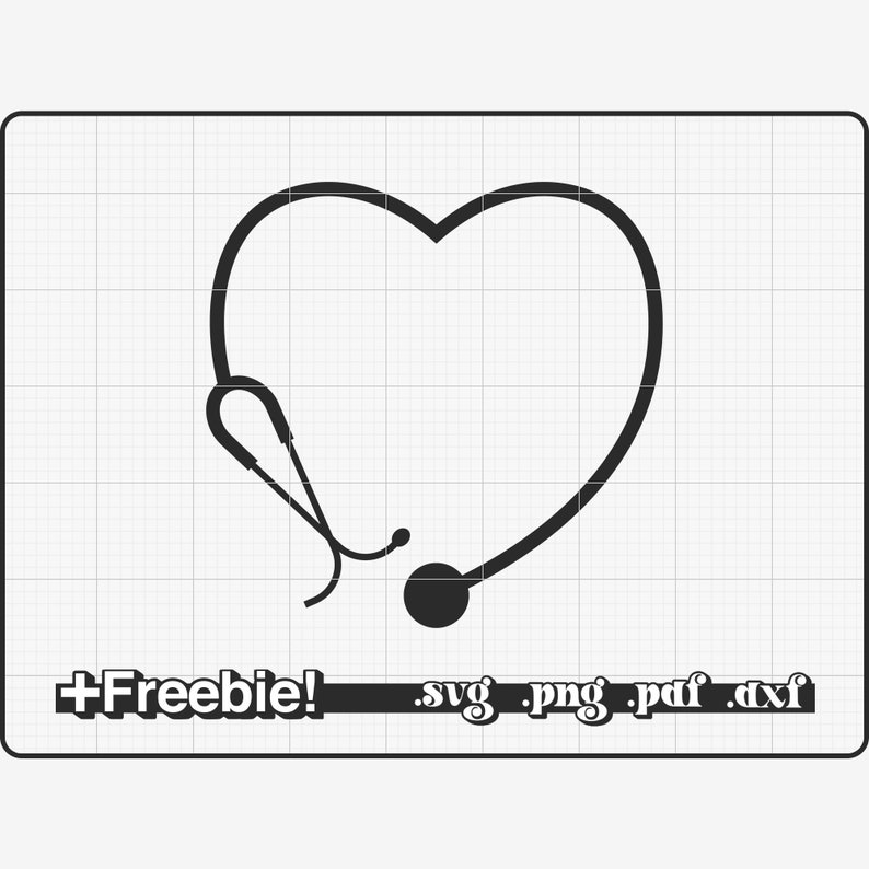 Stethoscope Svg Stethoscope Heartbeat Stethoscope Cut File - Etsy