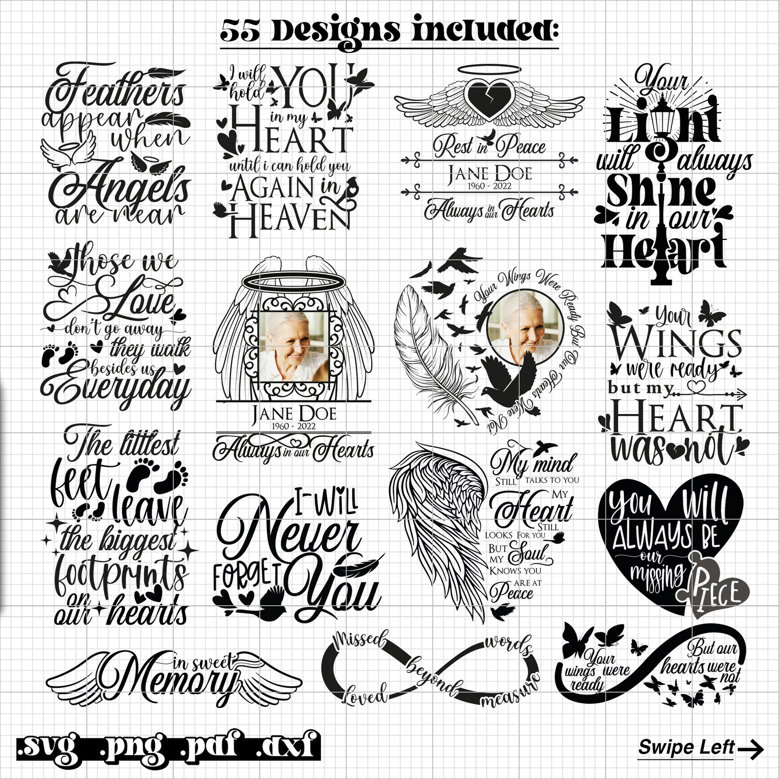 HUGE Memorial SVG Bundle in Loving Memory Svg Cardinal Svg - Etsy