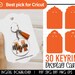 30 Keyring Display Card Svg Bundle, Keyring Display Card Template ...