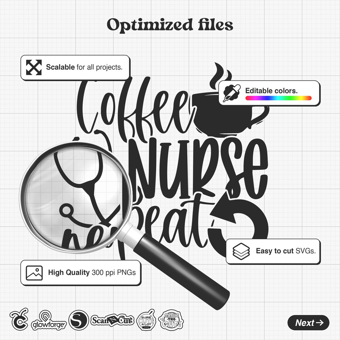 Nurse Svg Coffee Nurse Repeat Rn Svg Nurse Png Nursing - Etsy
