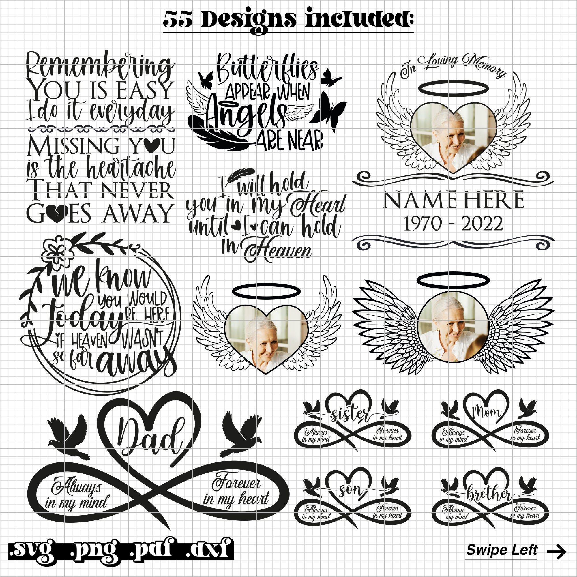 HUGE Memorial SVG Bundle in Loving Memory Svg Cardinal Svg - Etsy Canada