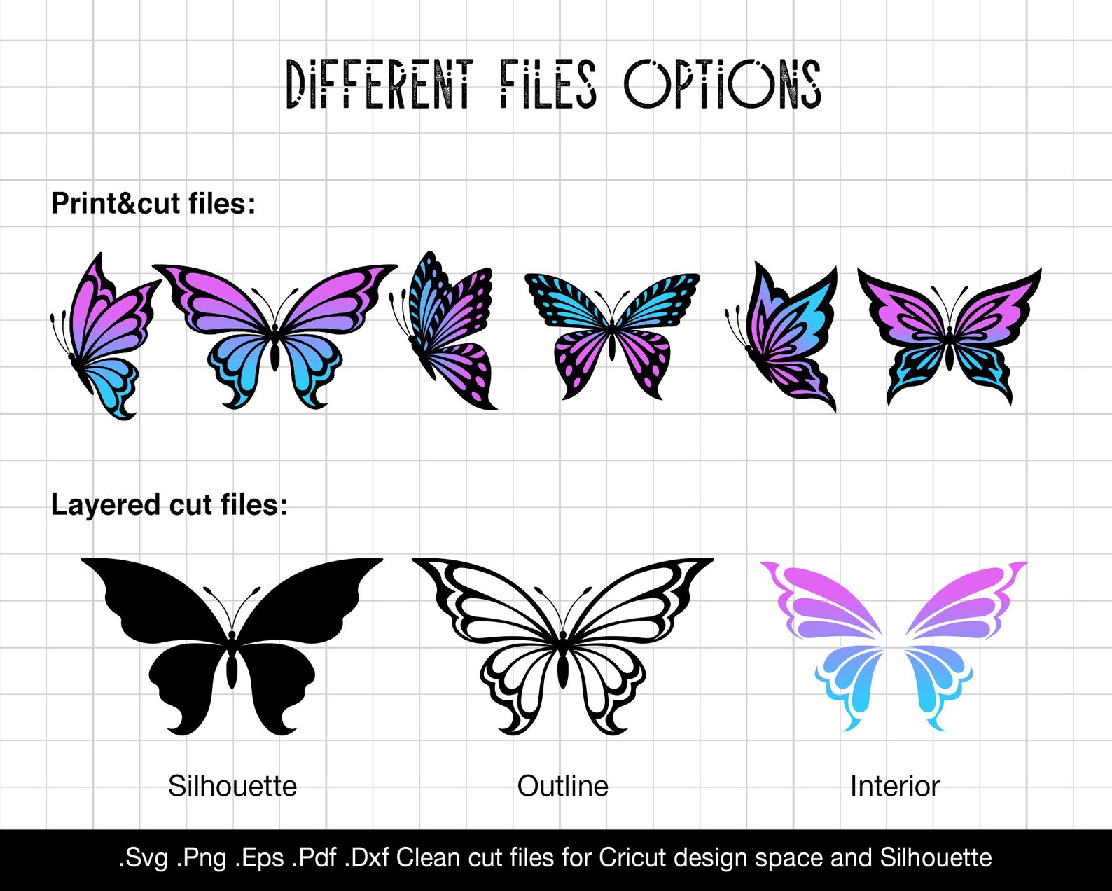 Butterfly SVG, 18 Butterfly Bundle SVG Files, Butterfly SVG Layered ...
